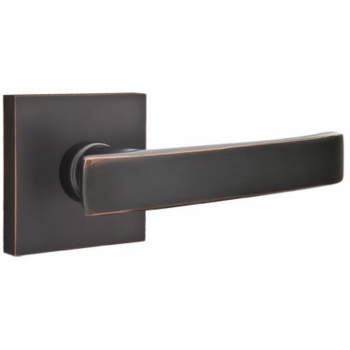 Emtek 5210GVLHUS10B Geneva Lever Handle With Square Rosette ...