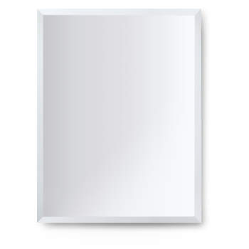 Glasscrafters GC2430-4-SC 24" Frameless Mirrored Medicine Cabinet ...