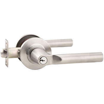 Emtek 5115HNLHUS19 Hanover Keyed Lever With Disk Rosette | QualityBath.com