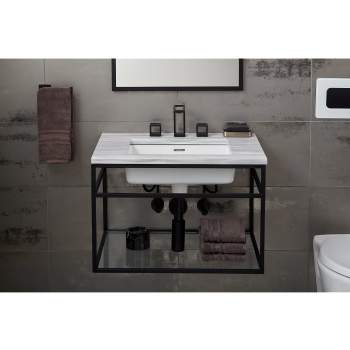 Kallista P78575-00-BL Grid Wall Hung Console | QualityBath.com