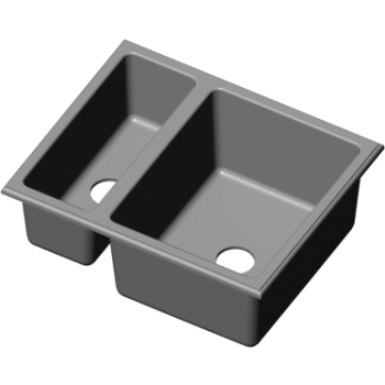 Rocky Mountain Hardware SK427 Oasis-Lago Combination Sink | QualityBath.com