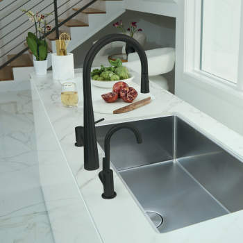 Franke STL-PD-304 Steel Pull Down Kitchen Faucet | QualityBath.com