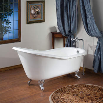 Cheviot 2108 Traditional Freestanding Soaker Tub With Continuous Rolled ...