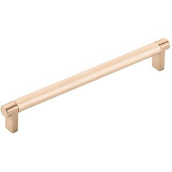 Emtek 84056.RECSCU.KNSCU Select 8" Knurled Bar With Rectangular Stem ...