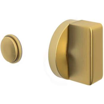 Emtek 8681.REC Rectangular Thumbturn Privacy Bolt With Disk Rosette | QualityBath.com