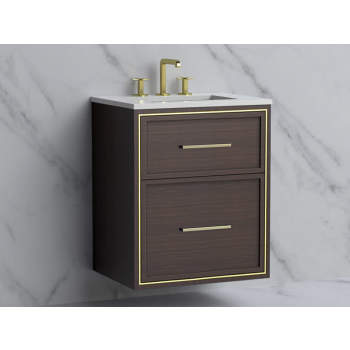 Madeli B455-24-002-WA-HY-PN Edge 24" Wall Hung Vanity | QualityBath.com