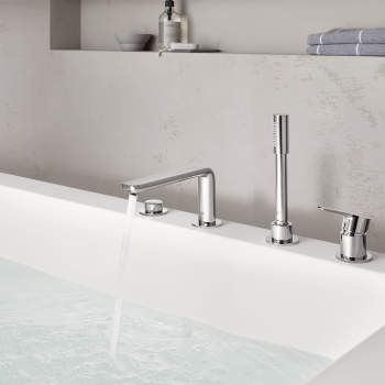 Grohe 19577 Lineare Four-Hole Bathtub Faucet With Handshower ...